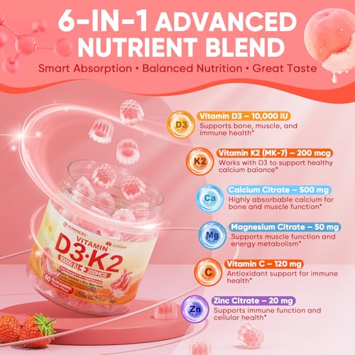 vitamin d3 k2 gummies for heart support