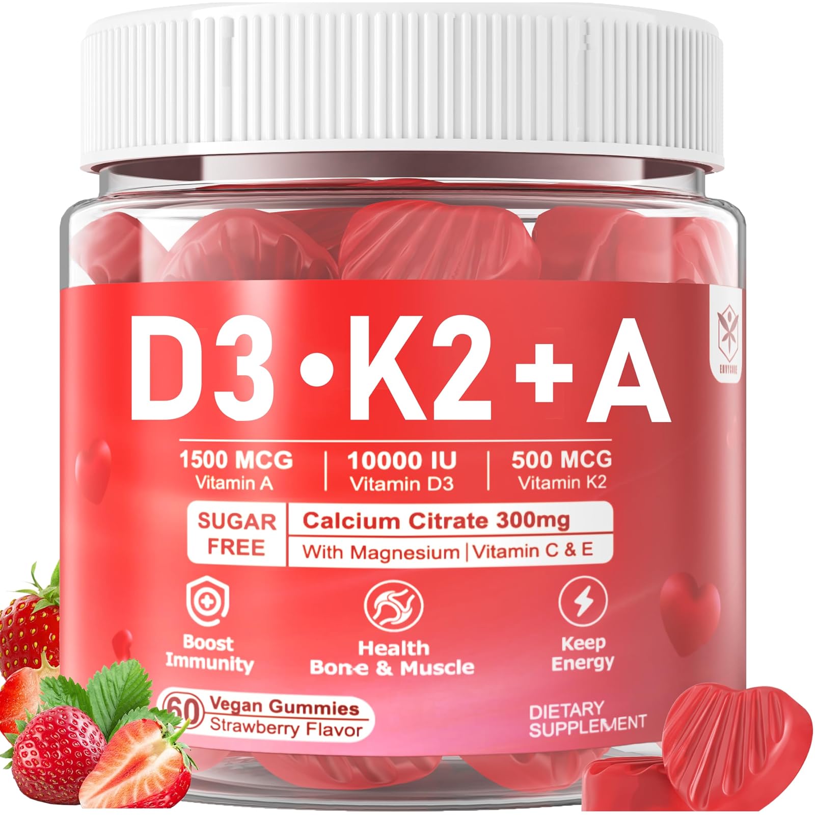 Vitamin D3 K2 gummies for immunity