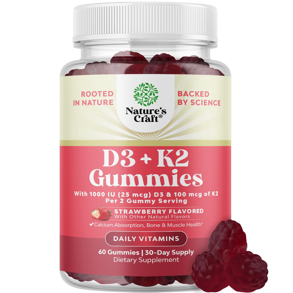 Vitamin D3 K2 gummies for immunity