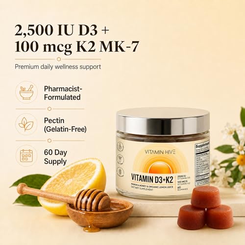 Vitamin D3 K2 gummies for immunity