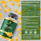Vitamin D3 K2 gummies support bone health