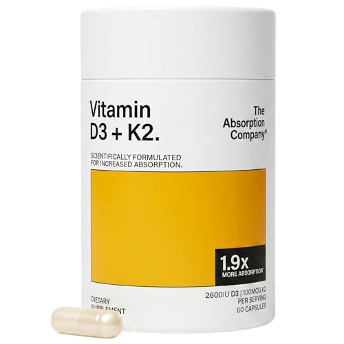 Vitamin D3 K2 immune support capsules