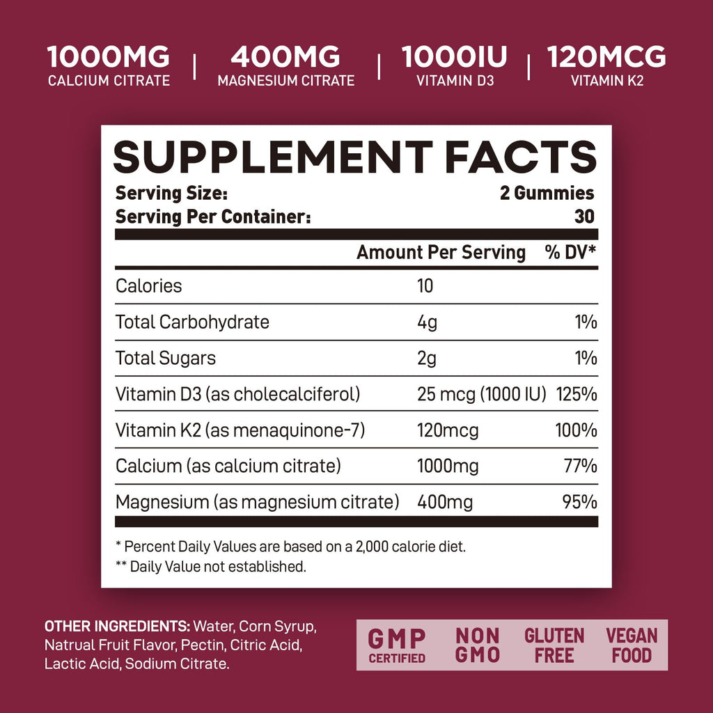 vitamin D3 K2 magnesium gummies