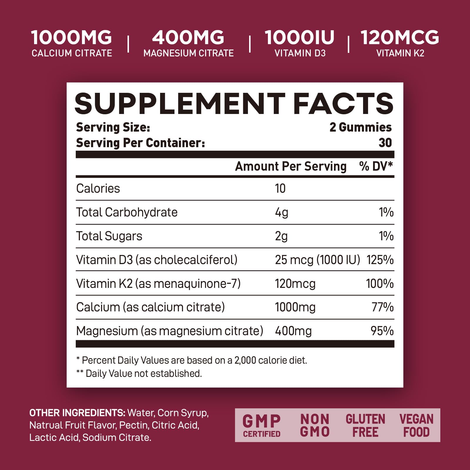 vitamin D3 K2 magnesium gummies