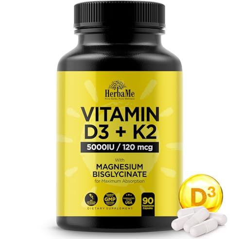 Vitamin D3 K2 magnesium supplement capsules