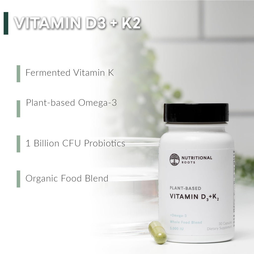 Vitamin D3 K2 MK7 5000 IU capsules