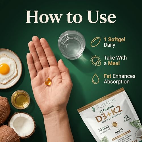 Vitamin D3 K2 softgels for daily wellness