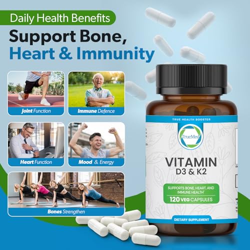 Vitamin D3 K2 softgels for energy boost
