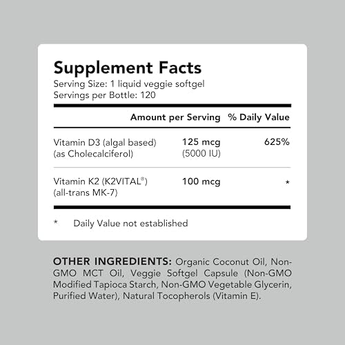 vitamin D3 K2 softgels for energy
