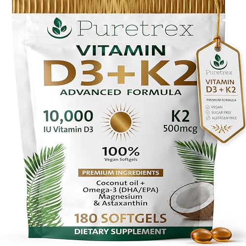 Vitamin D3 K2 softgels for immunity