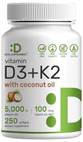 Vitamin D3 K2 softgels for immunity