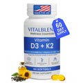 Vitamin D3 K2 softgels for immunity