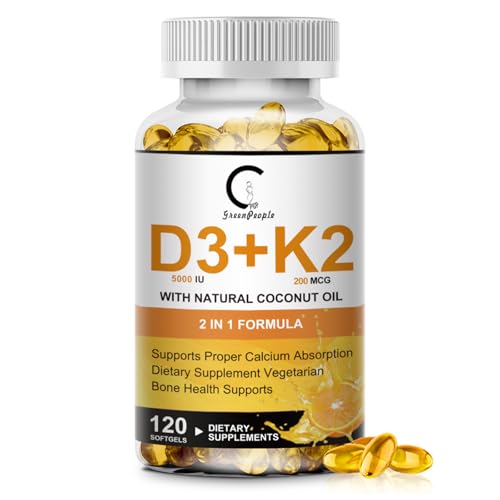 Vitamin D3 K2 softgels for immunity