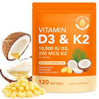 Vitamin D3 K2 softgels for immunity