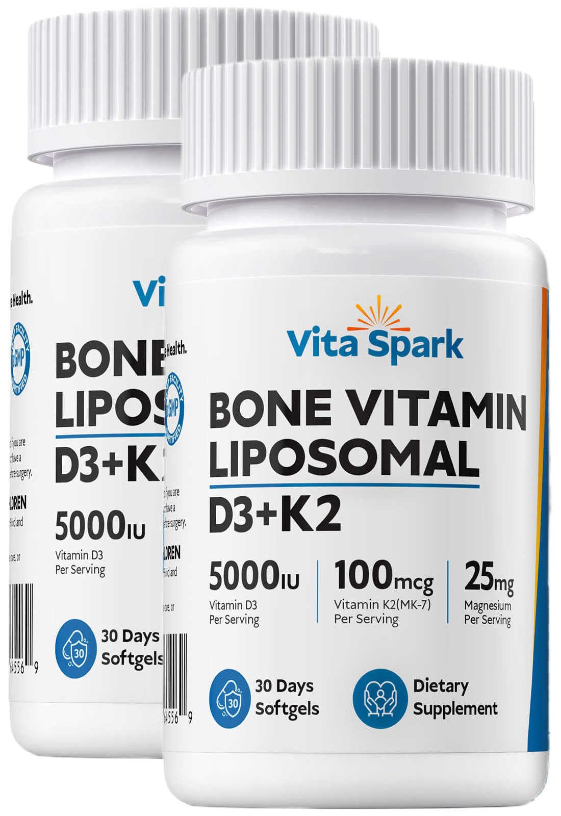 Vitamin D3 K2 softgels for immunity