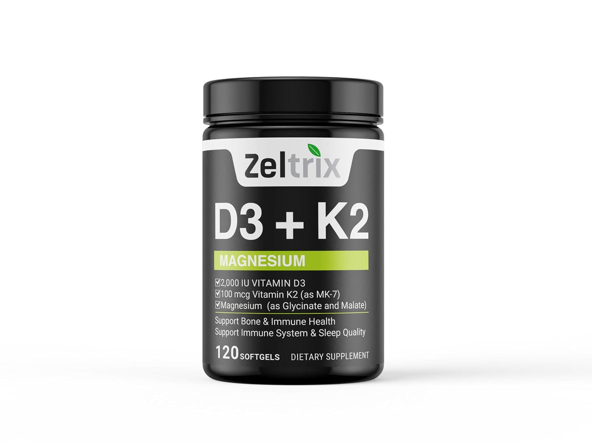 Vitamin D3 K2 softgels for immunity