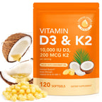 Vitamin D3 K2 softgels for immunity