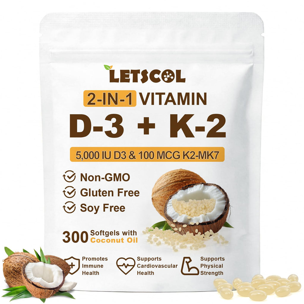 Vitamin D3 K2 softgels for immunity
