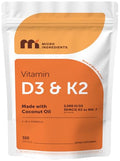 Vitamin D3 K2 softgels for immunity