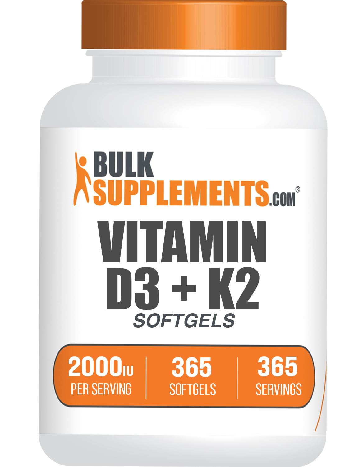 Vitamin D3 K2 softgels for immunity