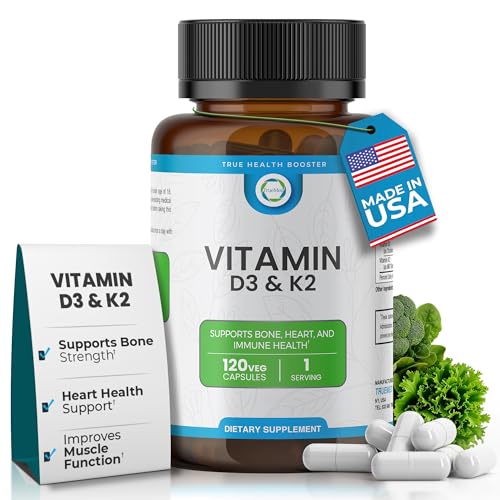Vitamin D3 K2 softgels for immunity