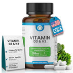 Vitamin D3 K2 softgels for immunity
