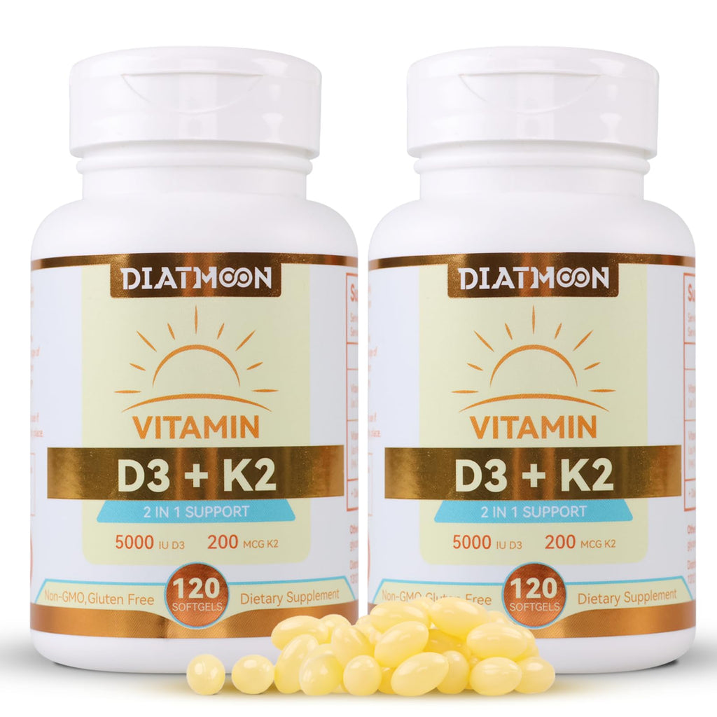 Vitamin D3 K2 softgels for immunity