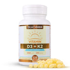 Vitamin D3 K2 softgels for immunity