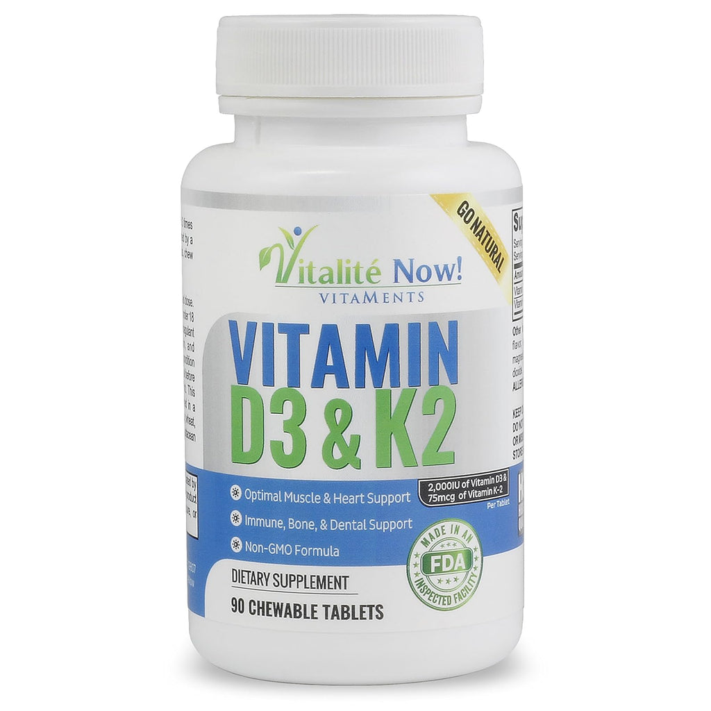 Vitamin D3 K2 softgels for immunity