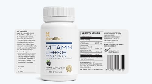 Vitamin D3 K2 supplement for immune support