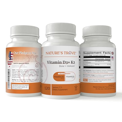 Vitamin D3 K2 supplement for immunity