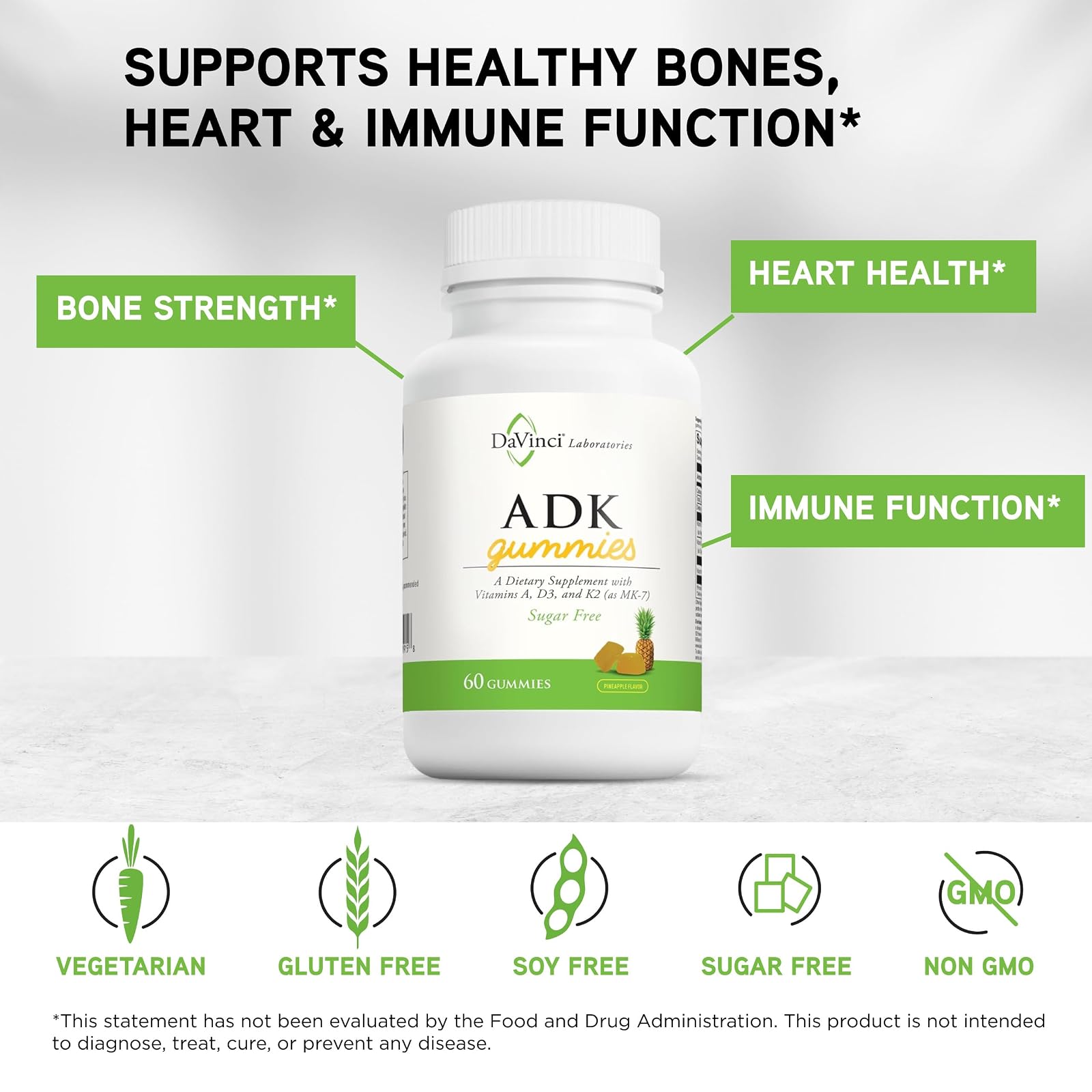 Vitamin D3 K2 supplement gummies