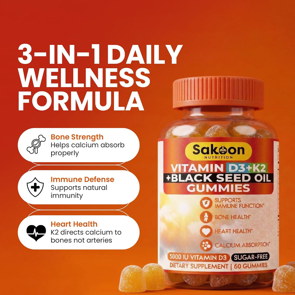 Vitamin D3 K2 support for bone health