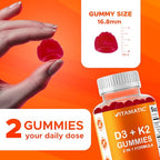 Vitamin D3 K2 support for immunity
