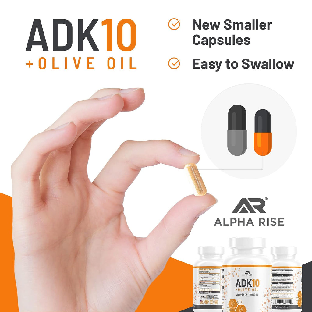Vitamin D3 K2 with olive oil