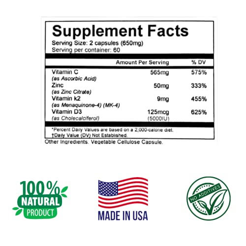 vitamin D3 K2 zinc for bone health