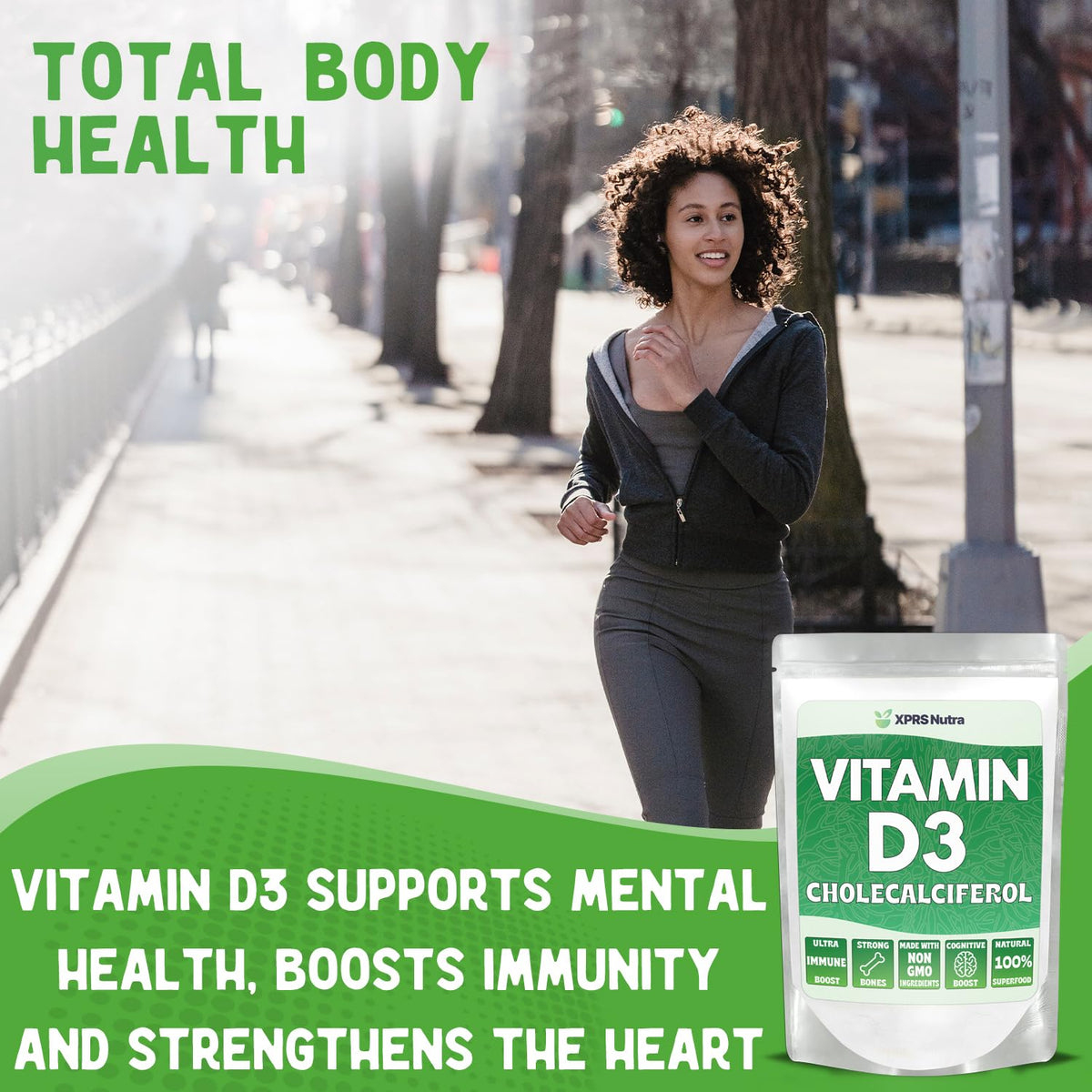 Vitamin D3 powder for immune support