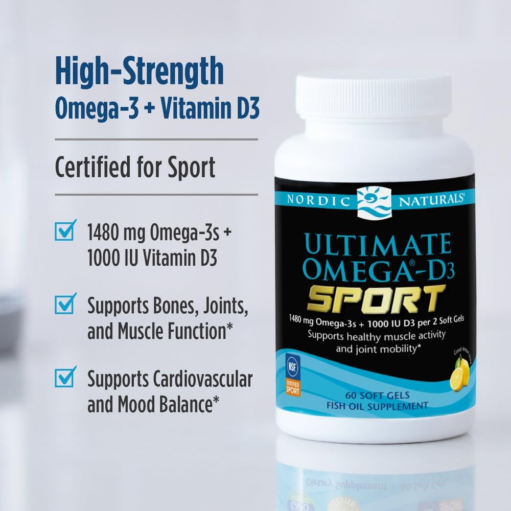 Vitamin D3 soft gels for athletes