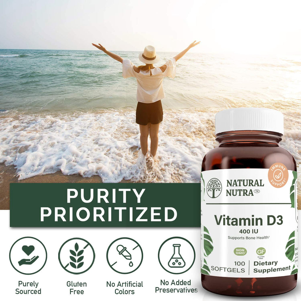 Vitamin D3 softgels for bone health