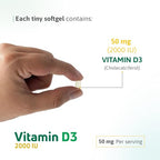 Vitamin D3 softgels for calcium absorption