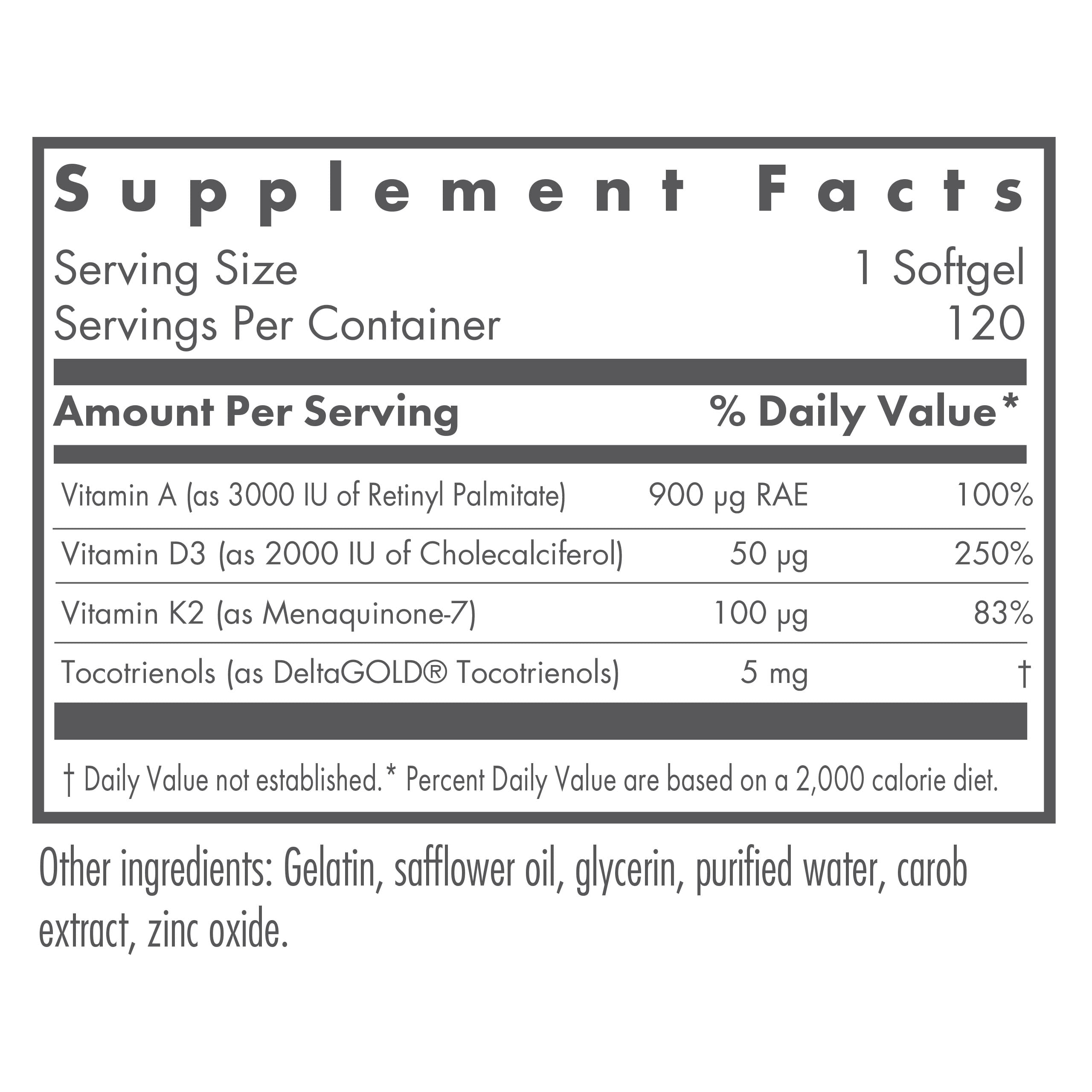Vitamin D3 softgels for calcium absorption