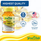Vitamin D3 softgels for daily wellness