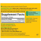 Vitamin D3 softgels for energy