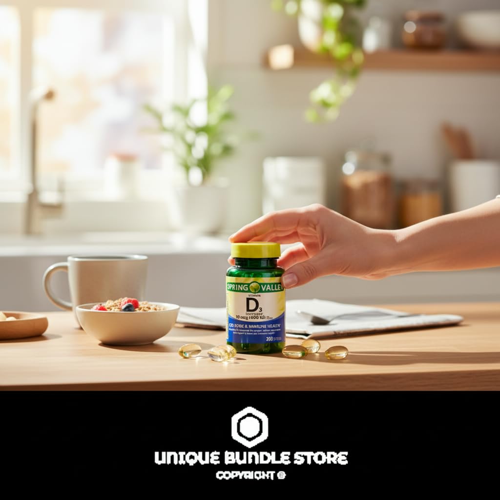 Vitamin D3 softgels for energy