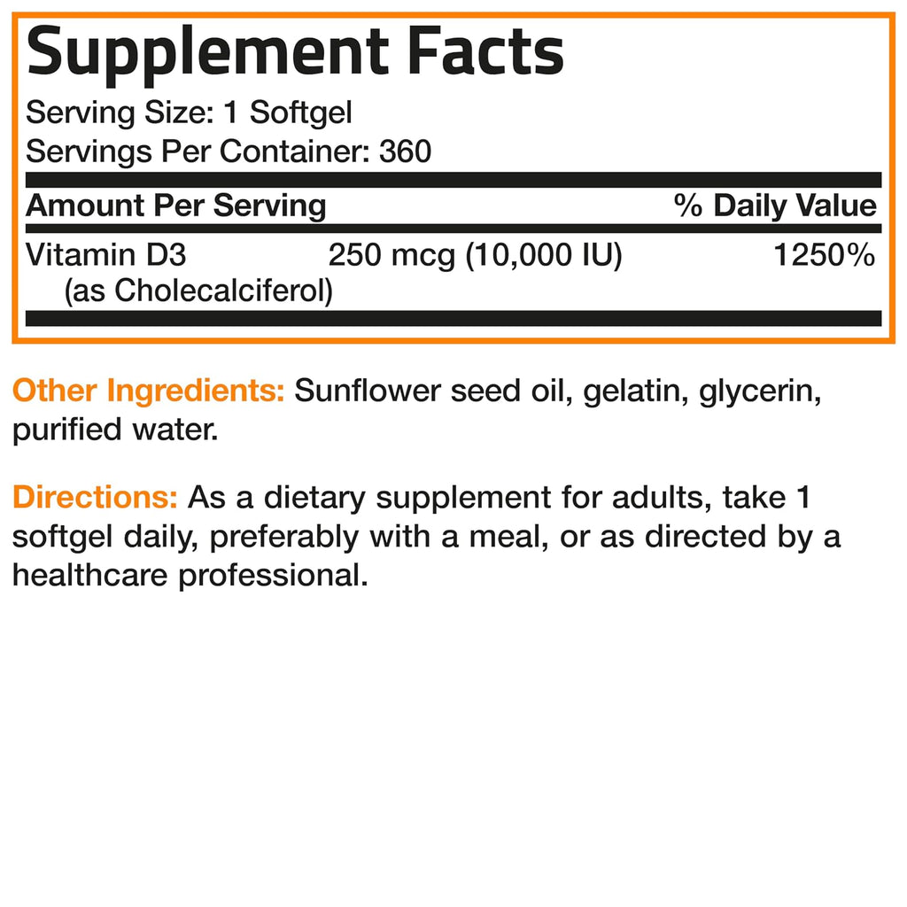vitamin D3 softgels for healthy lifestyle