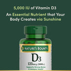 Vitamin D3 softgels for immune support