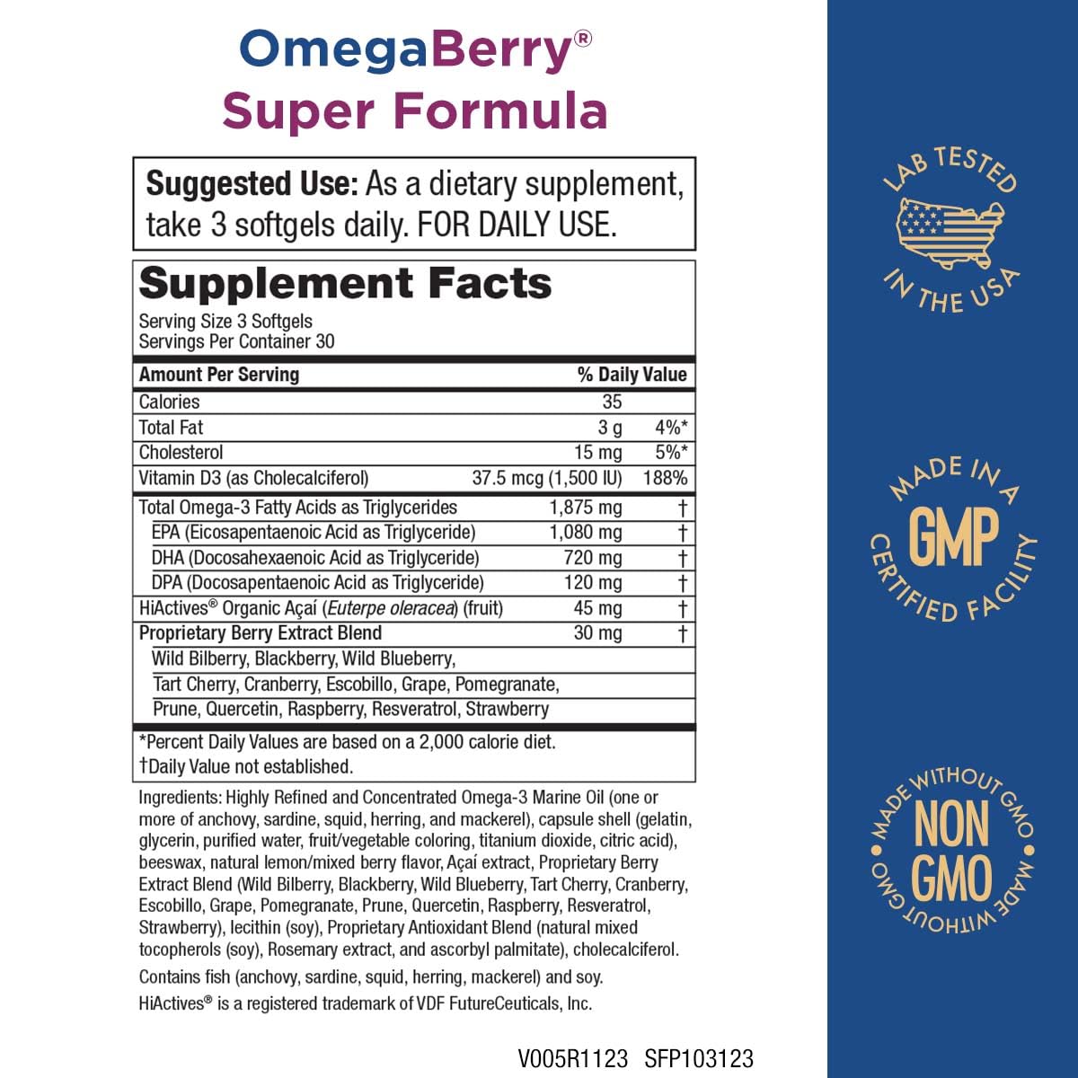Vitamin D3 softgels for immune support