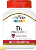 Vitamin D3 softgels for immunity