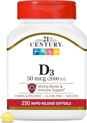 Vitamin D3 softgels for immunity