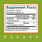 Vitamin D3 softgels for immunity